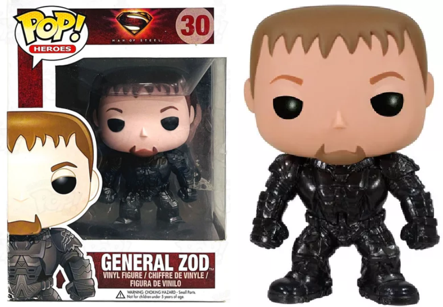 FUNKO POP! Vinyl Heroes RARE Man of Steel #30 General Zod (Man of Stee ...