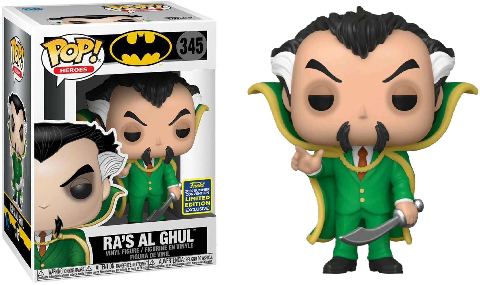 FUNKO POP! Vinyl Heroes RARE Batman #345 Ra's Al Ghul [Summer Conventi ...