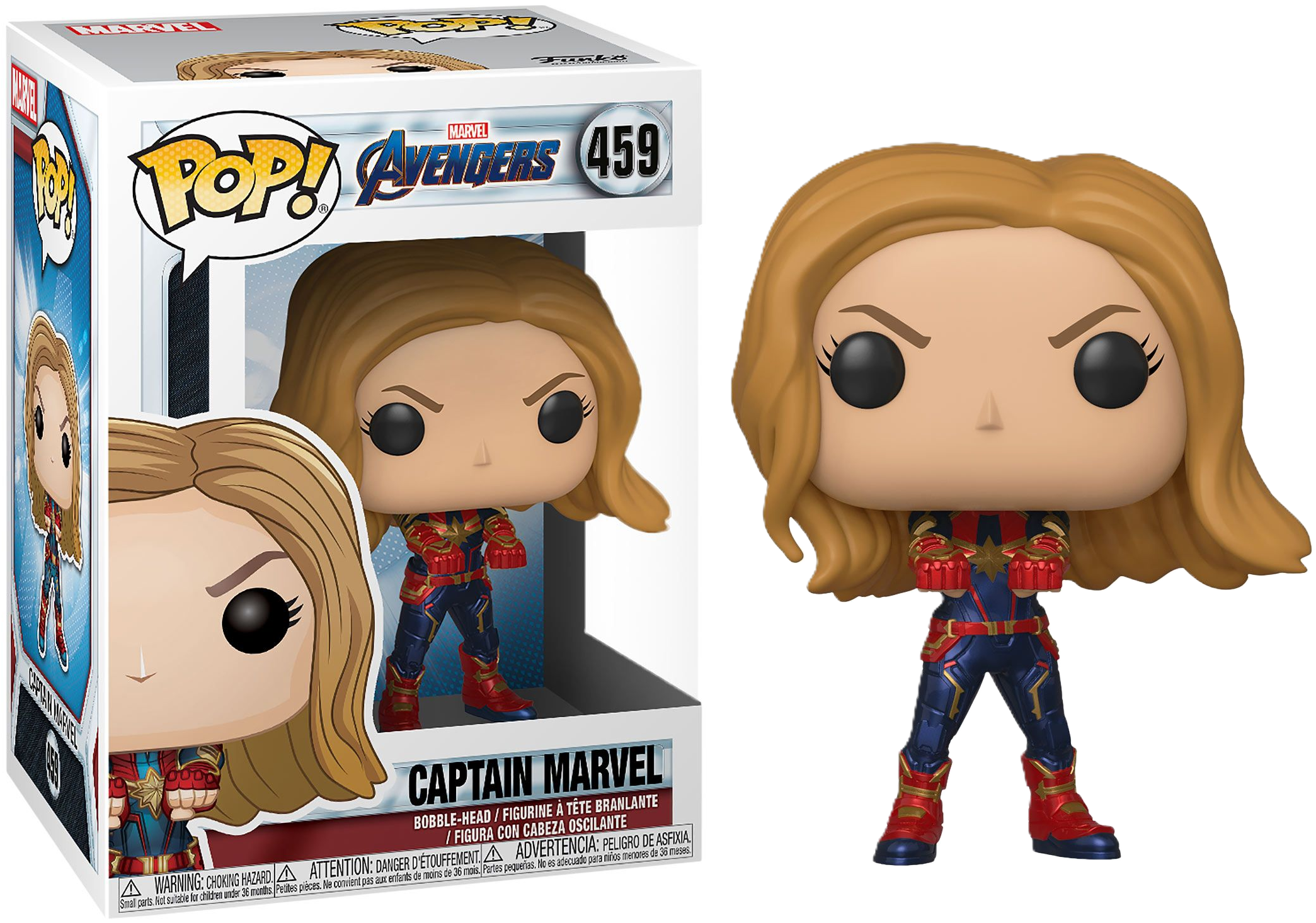 FUNKO POP! Vinyl Marvel RARE Avengers #459 Captain Marvel (Endgame) [V ...