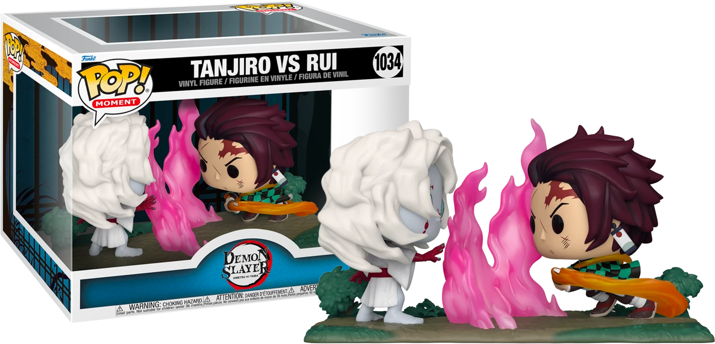 FUNKO POP! Vinyl Moment RARE Demon Slayer #1034 Tanjiro Vs Rui [VAULTE ...