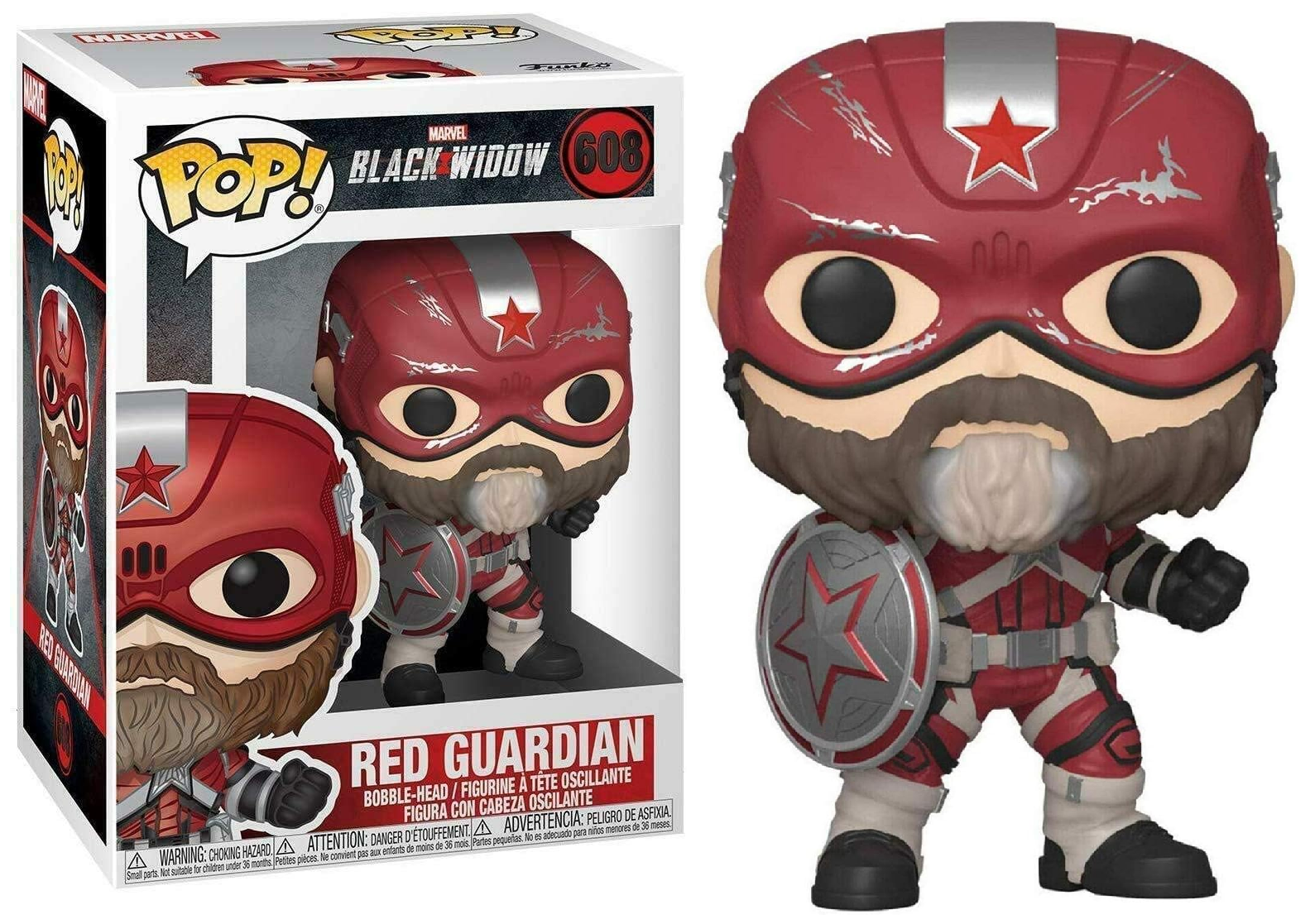 FUNKO POP! Bobble-Head Marvel RARE Black Widow #608 Red Guardian [VAUL ...