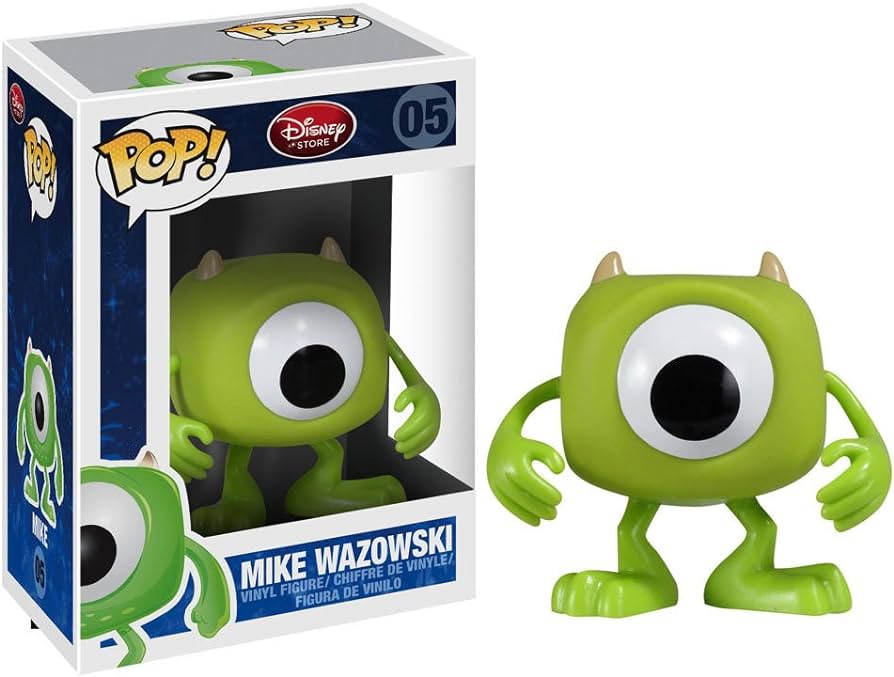 FUNKO POP! Vinyl Disney RARE #05 Mike Wazowski (Red "Disney Store" Log ...