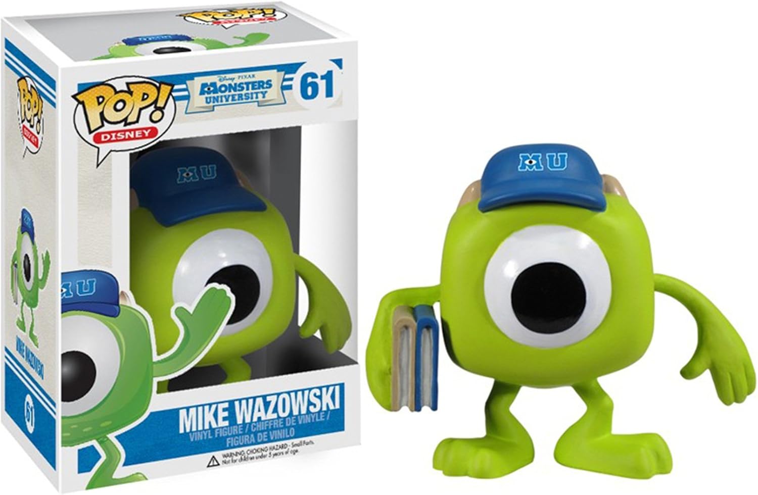 FUNKO POP! Vinyl Disney RARE Monsters University #61 Mike Wazowski (Mo ...
