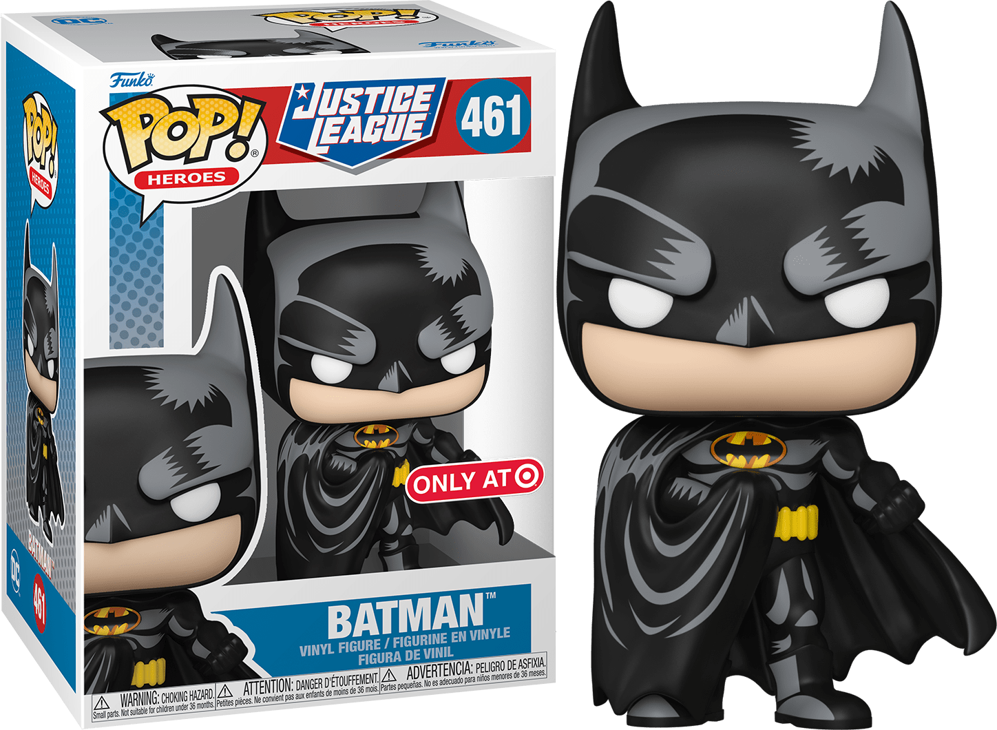 FUNKO POP! Vinyl Heroes RARE Justice League #461 Batman (JL - Cel Shad ...
