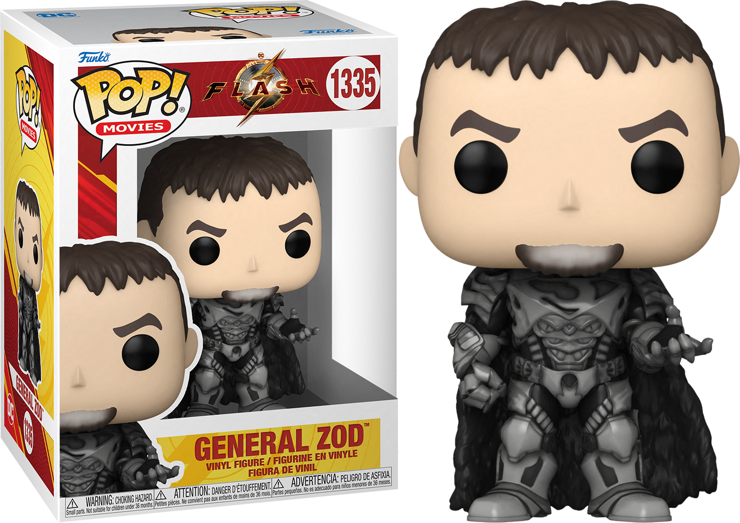 FUNKO POP! Vinyl RARE The Flash #1335 General Zod (The Flash) [VAULTED ...